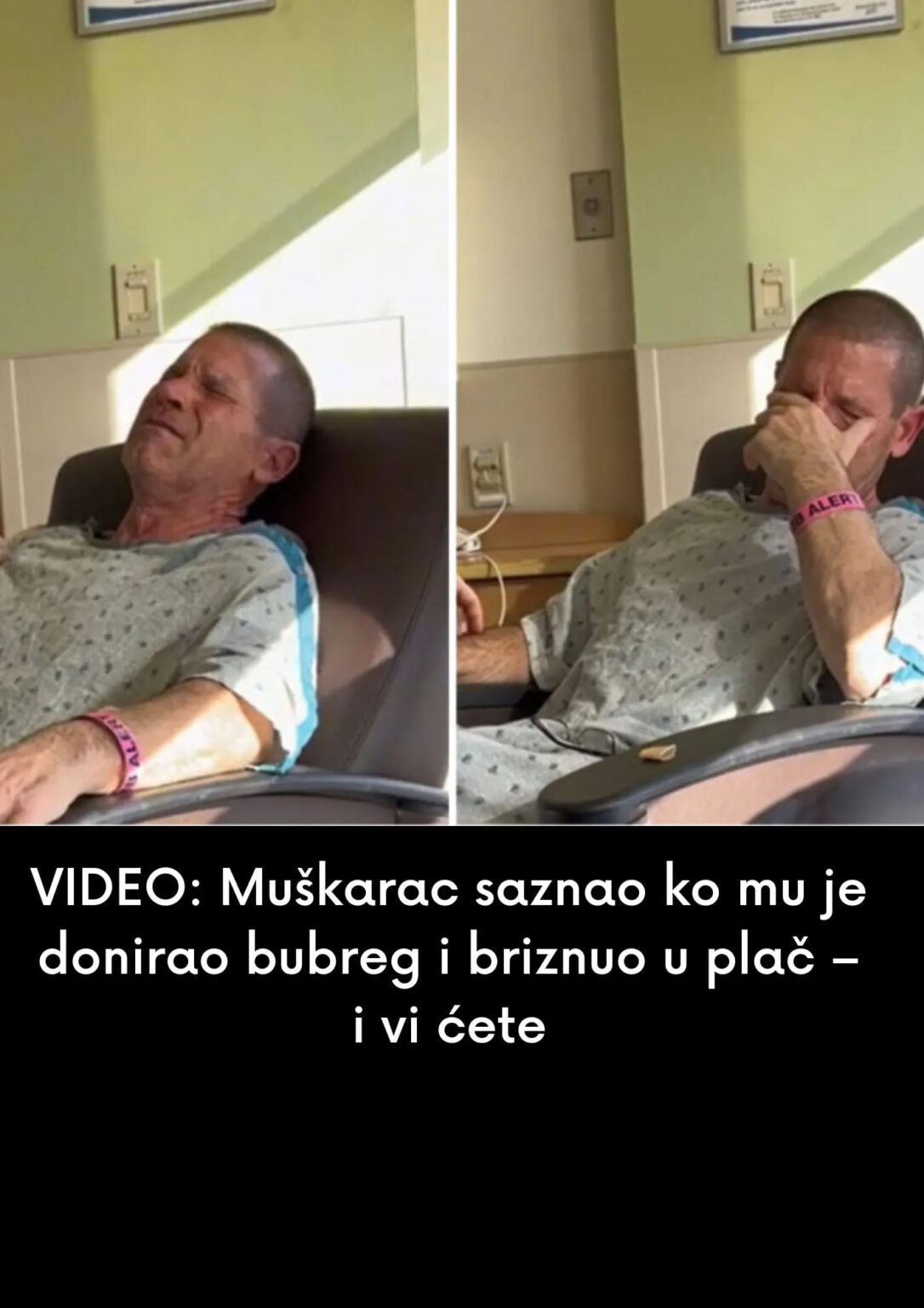 VIDEO: Muškarac saznao ko mu je donirao bubreg i briznuo u plač – i vi ...