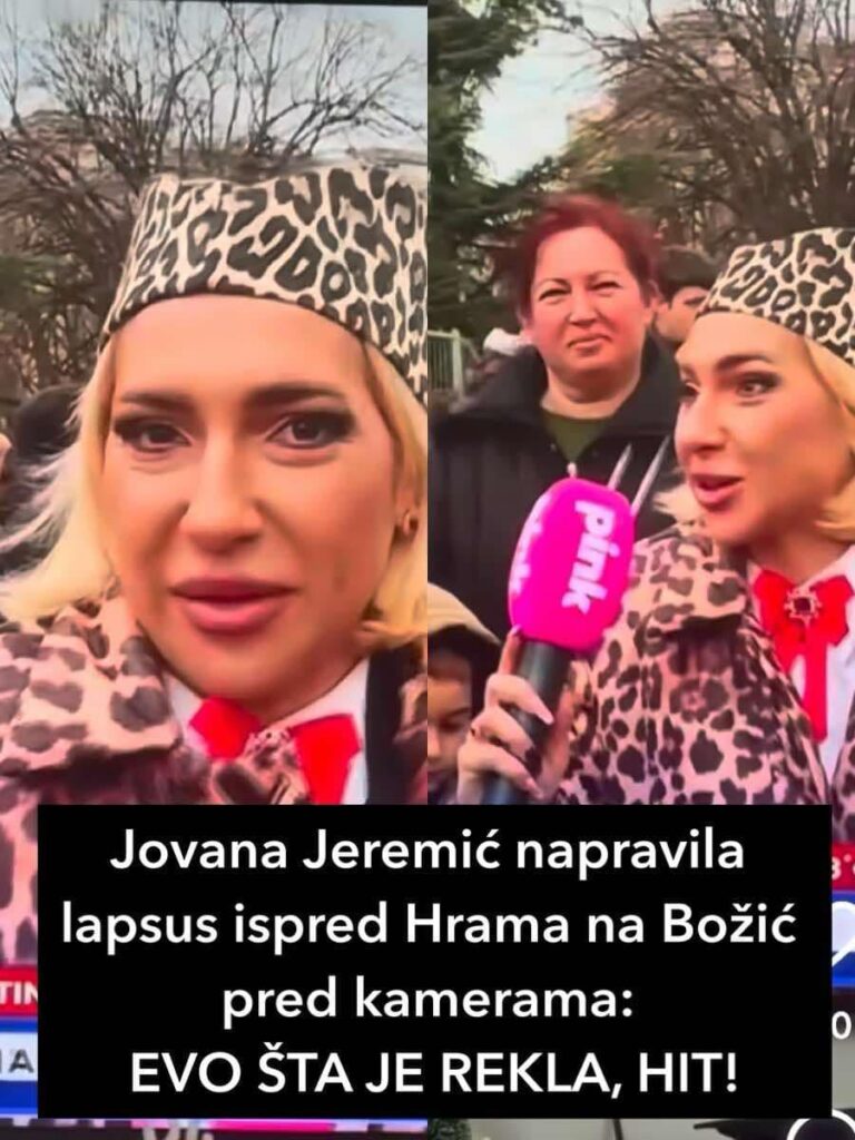Jovana Jeremić napravila lapsus ispred Hrama na Božić pred kamerama: EVO ŠTA JE REKLA, HIT ...