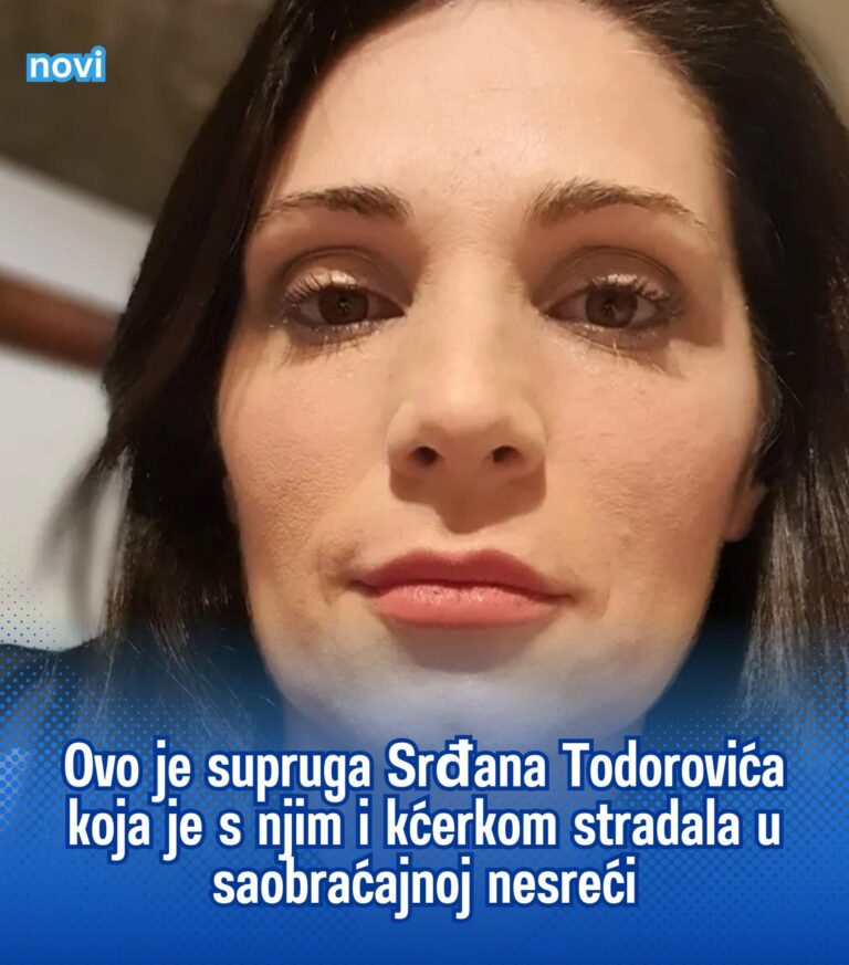 Ovo je supruga Srđana Todorovića koja je s njim i kćerkom stradala u saobraćajnoj nesreći ...
